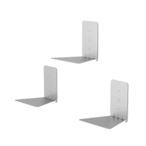 umbra 330639-560 conceal floating bookshelf, set of 3, small, silver