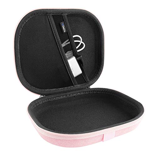 Geekria NOVA Headphones Case Compatible with Sony WH-CH520, WH-CH510, WH-CH500, MDR-ZX300, MDR-ZX110 Case, Replacement Hard Shell Travel Carrying Bag with Cable Storage (Pink)