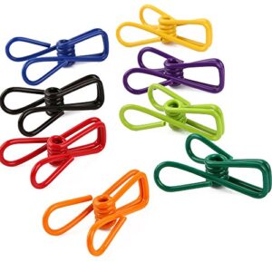 yueton pack of 30 multi-purpose clothesline utility clips, steel wire clips by blovess