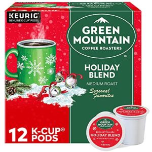 green mountain coffee roasters k-cups, holiday blend, 12 count