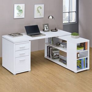 Coaster Home Furnishings Yvette L-Shape Office Desk White