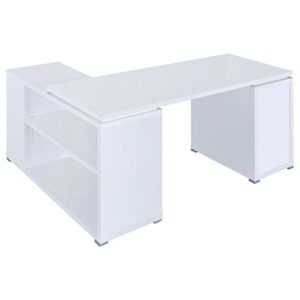 Coaster Home Furnishings Yvette L-Shape Office Desk White