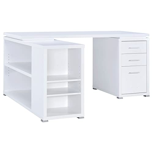 Coaster Home Furnishings Yvette L-Shape Office Desk White