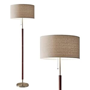 adesso 3377-15, floor lamp, walnut