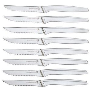 2 x j.a. henckels international stainless steel 8-piece steak knife set