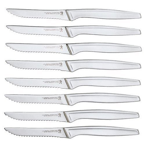 2 X J.A. Henckels International Stainless Steel 8-Piece Steak Knife Set