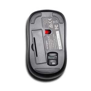 Kensington Silent Mouse-for-Life Wireless USB Mouse - Black (K72392US),1.5" x 2.4" x 4.3"