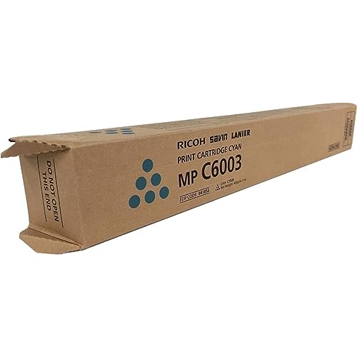 Genuine Cyan OEM Toner Cartridge Ricoh Aficio MP C4503 MP C5503 MP C6003-841852 - Yield 22,500 Pages