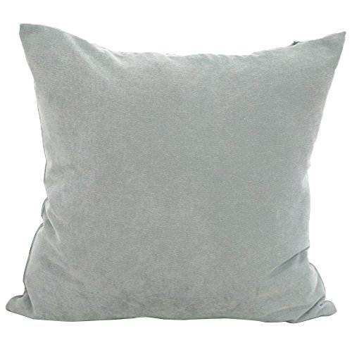 Deconovo Throw Decorative Hand Made Corduroy Pillow Case Cushion Cover with Invisible Zipper, 18x18 Inch, Silver Gray