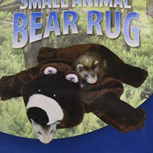 Marshall Small Animal Bear Rug, 24 by 20 Inches, Fleece Bed and Tunnel Toy for Ferrets and Other Small Pets