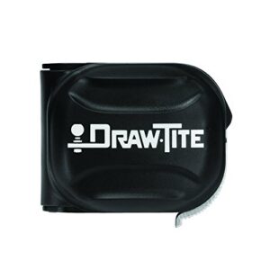 draw-tite 63080 black trailer hitch silencer and cover for 2" hitch receivers (qsp)