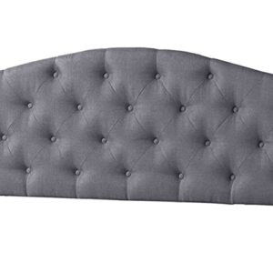 Baxton Studio Myra Headboard, Queen, Grey