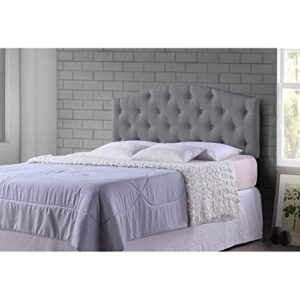 Baxton Studio Myra Headboard, Queen, Grey