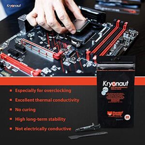 Thermal Grizzly Kryonaut The High Performance Thermal Paste for Cooling All Processors, Graphics Cards and Heat Sinks in Computers and Consoles (1 Gram)