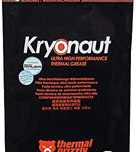 Thermal Grizzly Kryonaut The High Performance Thermal Paste for Cooling All Processors, Graphics Cards and Heat Sinks in Computers and Consoles (1 Gram)