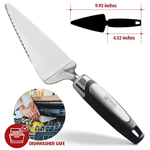 Orblue Pie Server, Essential Kitchen Tool, Serrated on Both Sides, Great for Right or Left Handed Chef, Stainless Steel Flatware, Cake Cutter