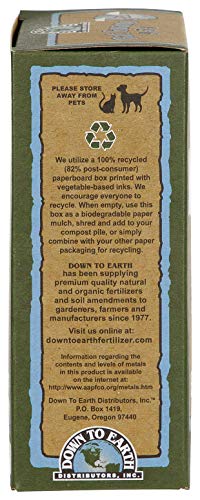 Down to Earth Organic Bat Guano Fertilizer Mix 7-3-1, 4oz