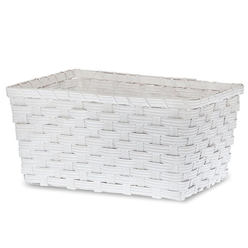 The Lucky Clover Trading White Rectangular Woodchip Utility Basket