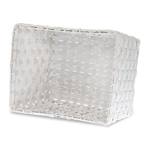 The Lucky Clover Trading White Rectangular Woodchip Utility Basket