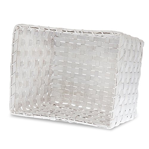 The Lucky Clover Trading White Rectangular Woodchip Utility Basket