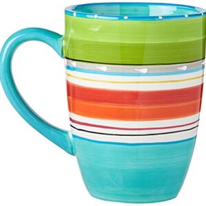 Certified International Mariachi Mugs 20 Oz (Set of 4),, Multicolor