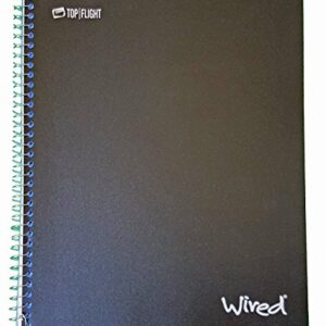 Top Flight Wired 3-Subject Wirebound Notebook (Pack of 3)