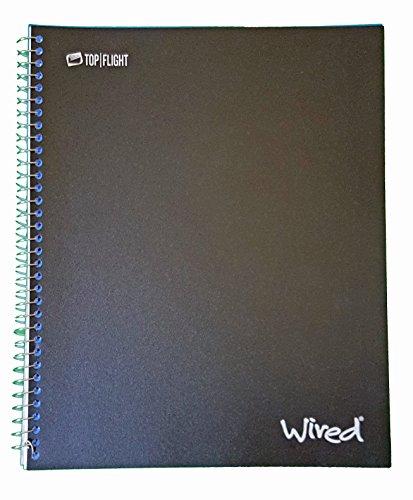 Top Flight Wired 3-Subject Wirebound Notebook (Pack of 3)