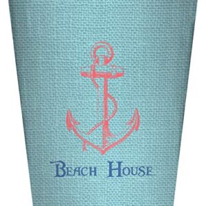 RNK Shops Chic Beach House Waste Basket - Single Sided (White)