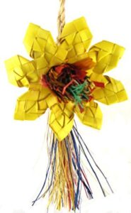 planet pleasures sunflower bird toy, small