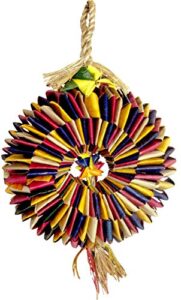 planet pleasures bird tire toy, medium