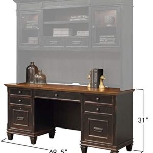 Martin Furniture Hartford Credenza, Brown - Fully Assembled