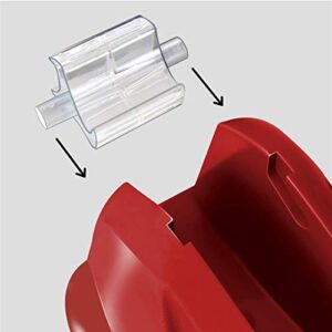 Acrimet Premium Desktop Tape Dispenser, Plastic, Non-Skid Base (Heavy Duty) (Red Color)