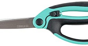 SINGER 00565 9-1/2-Inch ProSeries Spring Assist Scissor with Comfort Grip , Teal