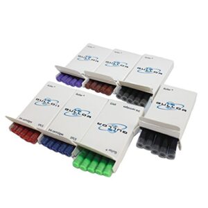 Gullor 35 PCS International Size Pen Ink Cartridge to Fit Jinhao Fountain Pens, 7 Colors, 7 Packs