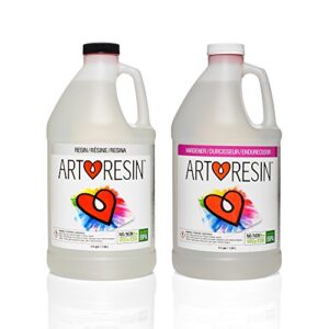 artresin - epoxy resin - clear - non-toxic - 1 gal (0.5 gal resin + 0.5 gal hardener) (3.78l)