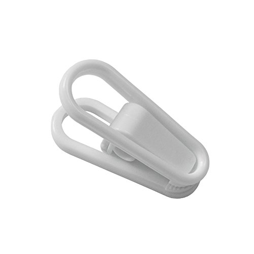 NAHANCO CLIP100 Plastic Tubular Hanger Clip (Pack of 100)