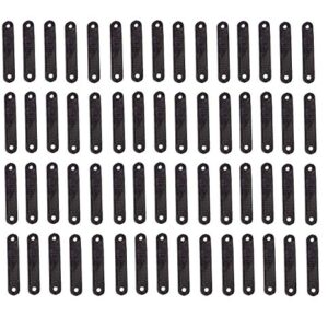 NAHANCO BNS Rubber Non-Slip Grip Strip for Hangers, Removable, 4", Black (Bulk Pack of 1,000)