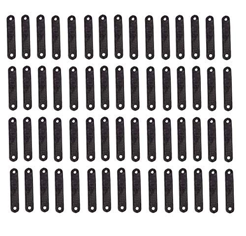 NAHANCO BNS Rubber Non-Slip Grip Strip for Hangers, Removable, 4", Black (Bulk Pack of 1,000)