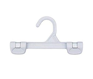 nahanco 1681/8w snap grip plastic hook skirt/slack hanger, 8", white (pack of 200)