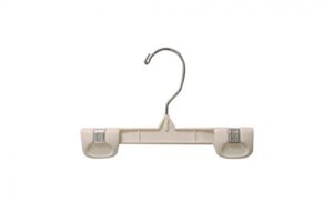 nahanco 1686-8 snap grip swivel hook skirt/slack hanger, 8", ivory (pack of 200)