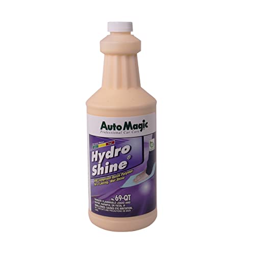 Auto Magic Hydro Shine High-Gloss Polymer for Plastic, Exterior Paint & Chrome - 32 Fl Oz