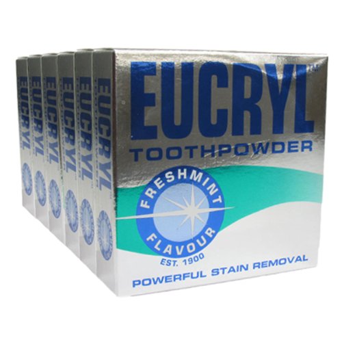 Eucryl Smokers Tooth Powder Freshmint Flavour (50g) - Pack of 6