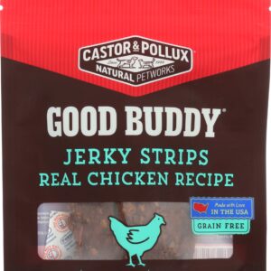 Castor & Pollux Good Buddy Jerky Strips Real Chicken Recipe Grain Free Dog Treats, 4.5-oz bag