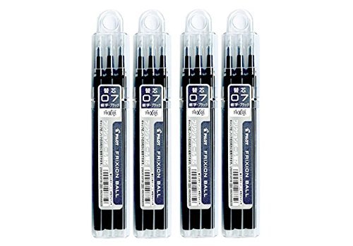 PILOT 2 X FriXion Gel Ink Pen Refill-0.7mm-Black-Pack of 3X2pack Value Set