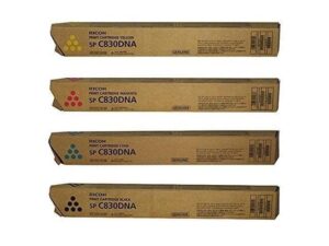 ricoh 821181, 821182, 821183, 821184 standard yield toner cartridge set - ricoh aficio sp c830dn