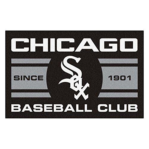 FANMATS 18464 Chicago White Sox Baseball Club Starter Rug, Team Color, 19" x 30"