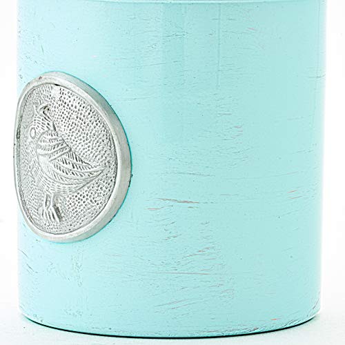 Old Dutch Smooth Finish Bird Canister Set, Blue