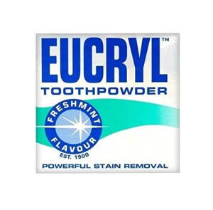 eucryl smokers tooth powder freshmint flavour (50g) - pack of 2