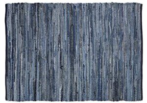 chesapeake denim chindi area rug (5'x7')