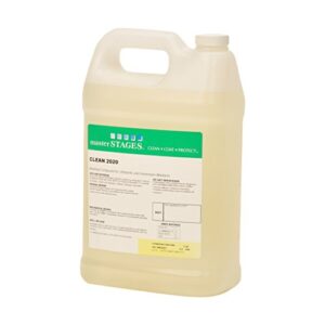 master stages clean2020/1g clean 2020 washing compound for ultrasonic and immersion washers, pale yellow, 1 gal jug